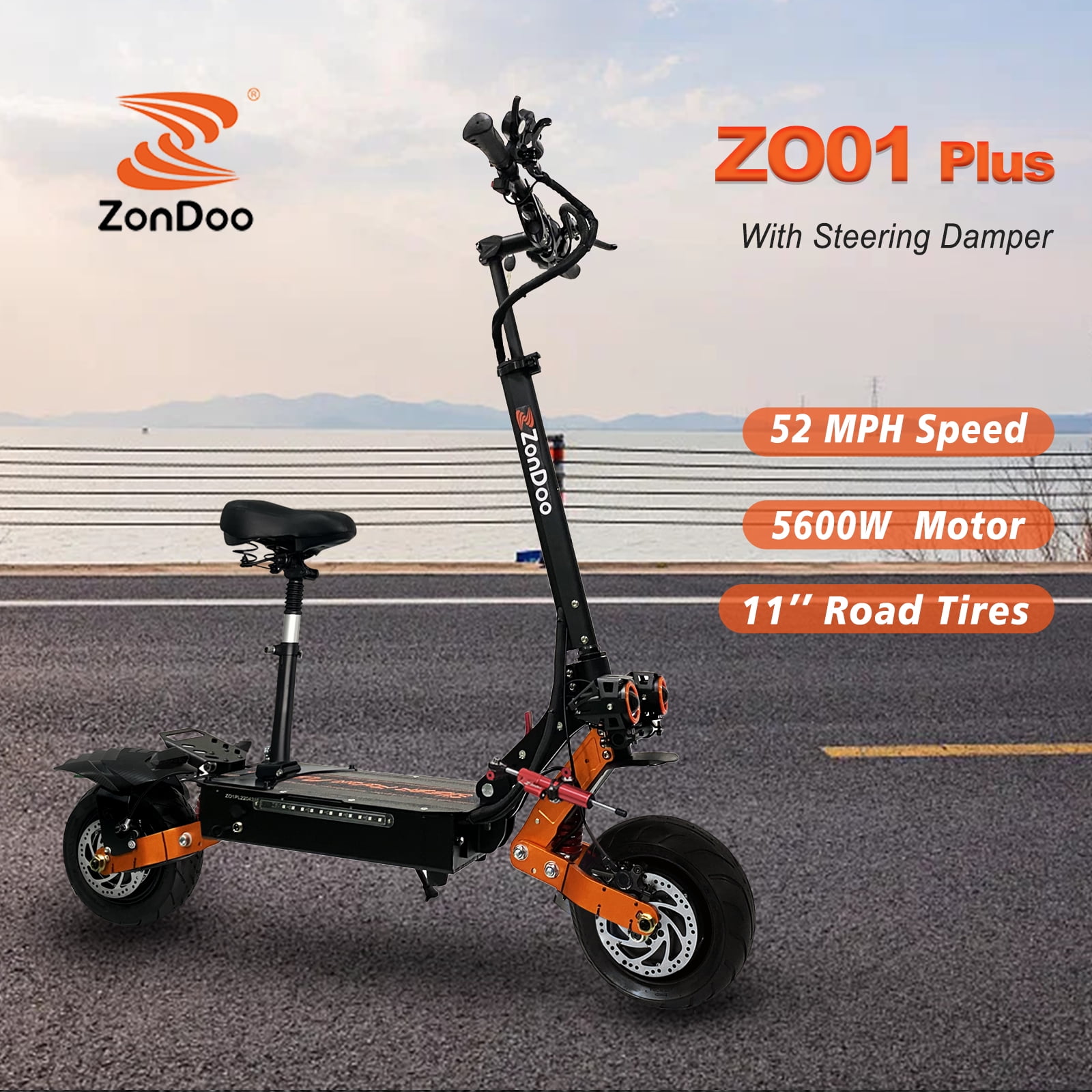 ZonDoo ZO01 Plus Electric Scooter Dual Motor 60V 5600W,Up to 52MPH ... ZonDoo ZO01 Plus Electric Scooter Dual Motor 60V 5600W,Up to 52MPH ...