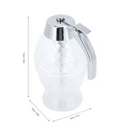 Clear Syrup Dispenser for Pancakes - No Drip Honey Dispenser Plastic ...