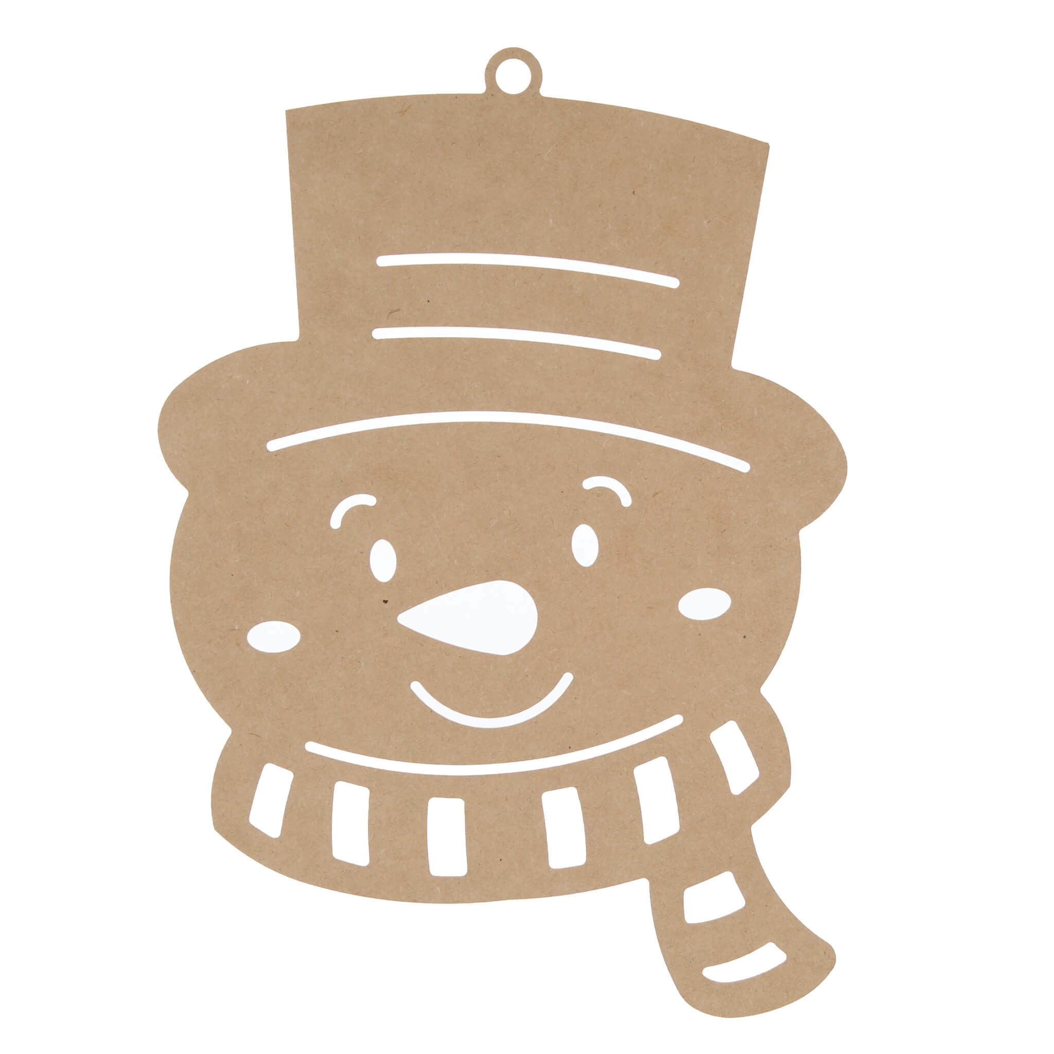 Cara Personajes Navideños Mdf Decorar Arbol 25cm Mylin 1pz | Bodega ...
