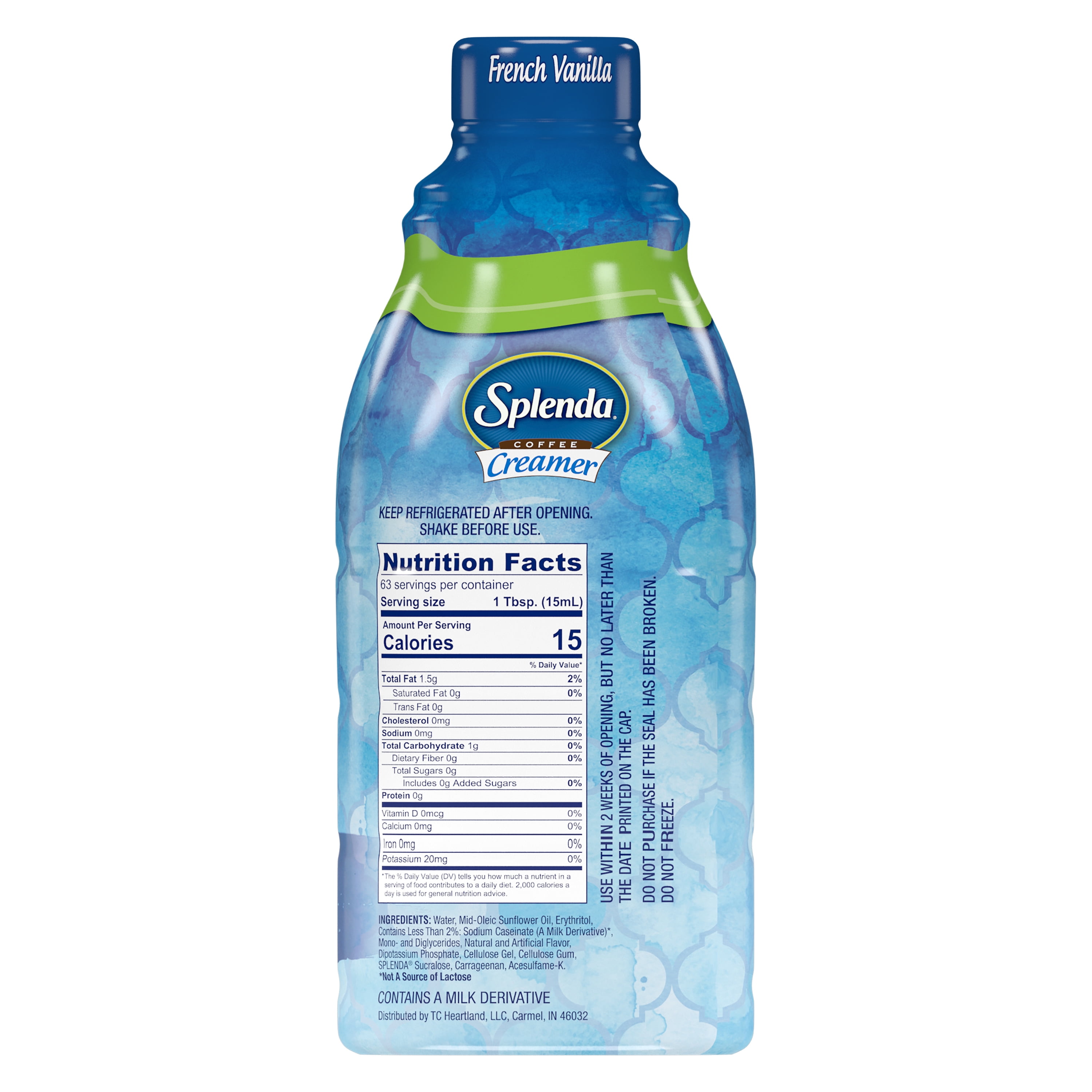 Splenda French Vanilla Liquid Coffee Creamer 32 fl oz Bottle