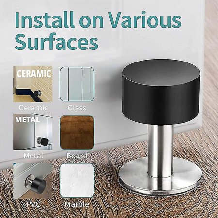 Set Of 4 Stainless Steel Window Stopper, Door Stopper, Floor Door ...