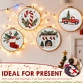 Ikoopy 4 Sets Christmas Embroidery Kit for Adult Beginner with Stitch ...