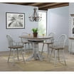 Sunset Trading 7-Piece 78" Rectangular Mid-Century Wood Dining Set in ...