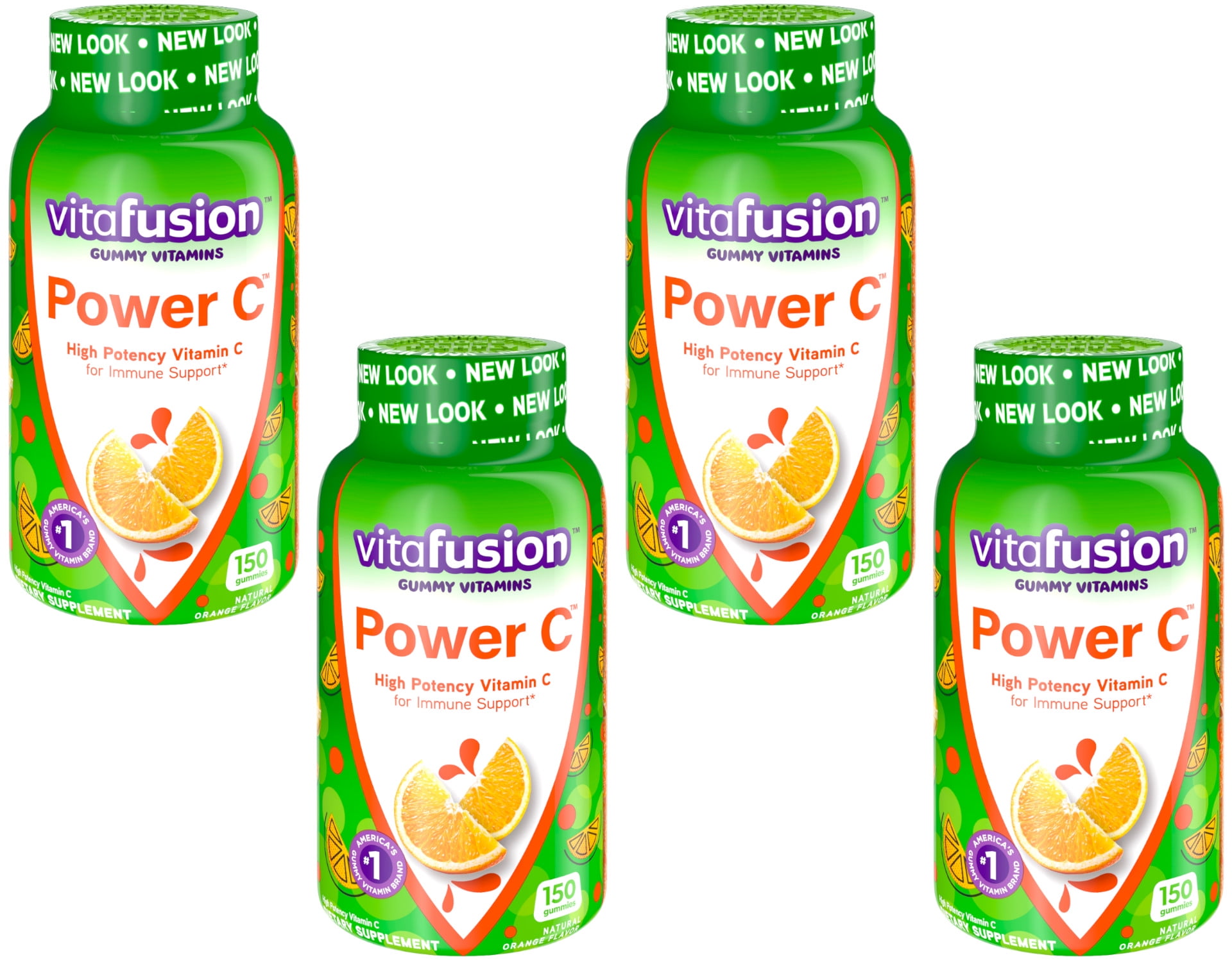 Vitafusion Power C Adult Vitamins Gummy, Immune Support, Natural Orange ...