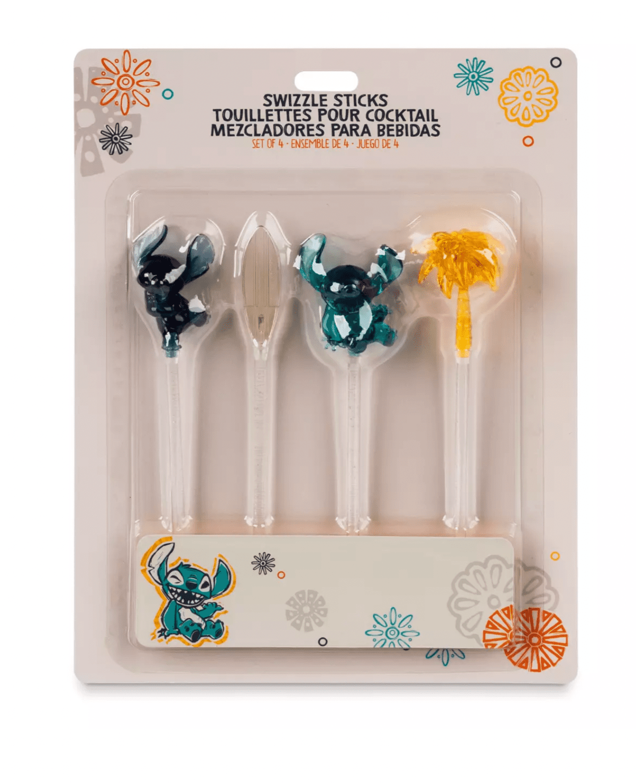 Disney Stitch Palm Tree and Surfboard Stitch Swizzle Sticks Set New ...