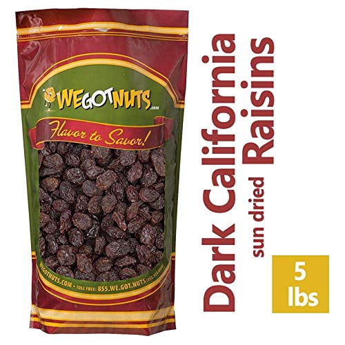Raisins Dark California - Bulk 5 Pounds - Walmart.com