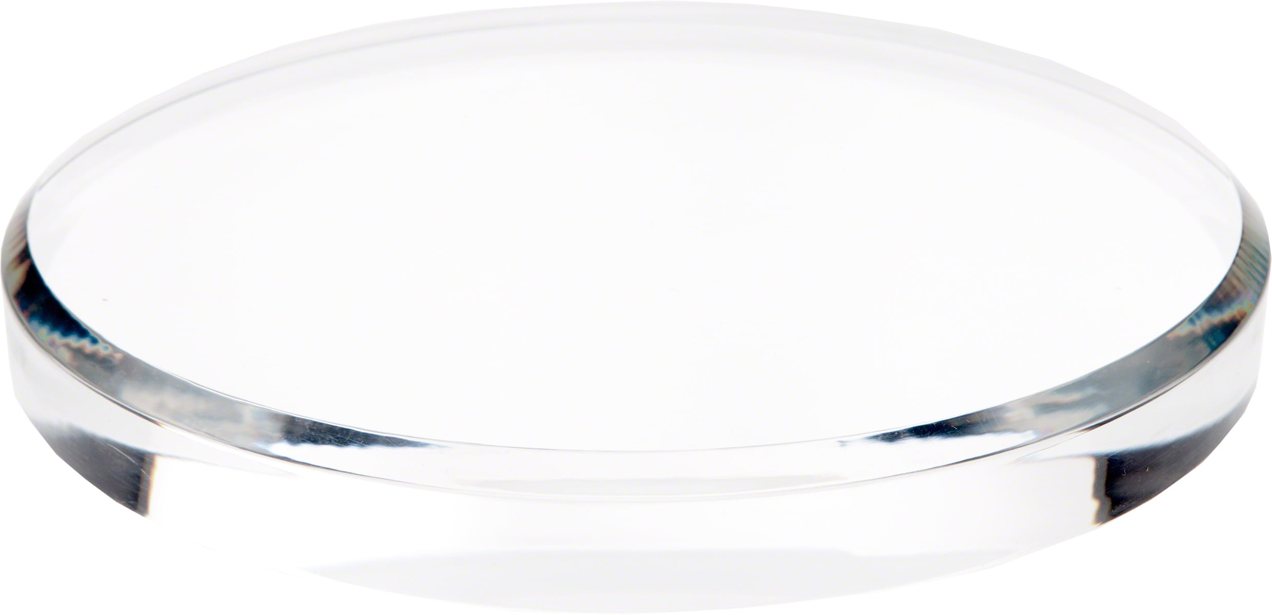 Plymor Clear Acrylic Beveled Round Display Base, 9" W x 9" D x 1" H ...