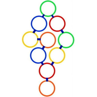 10PCS Kids Exercise Hoops Jumping Hopscotch Game Rings for Sensory ...
