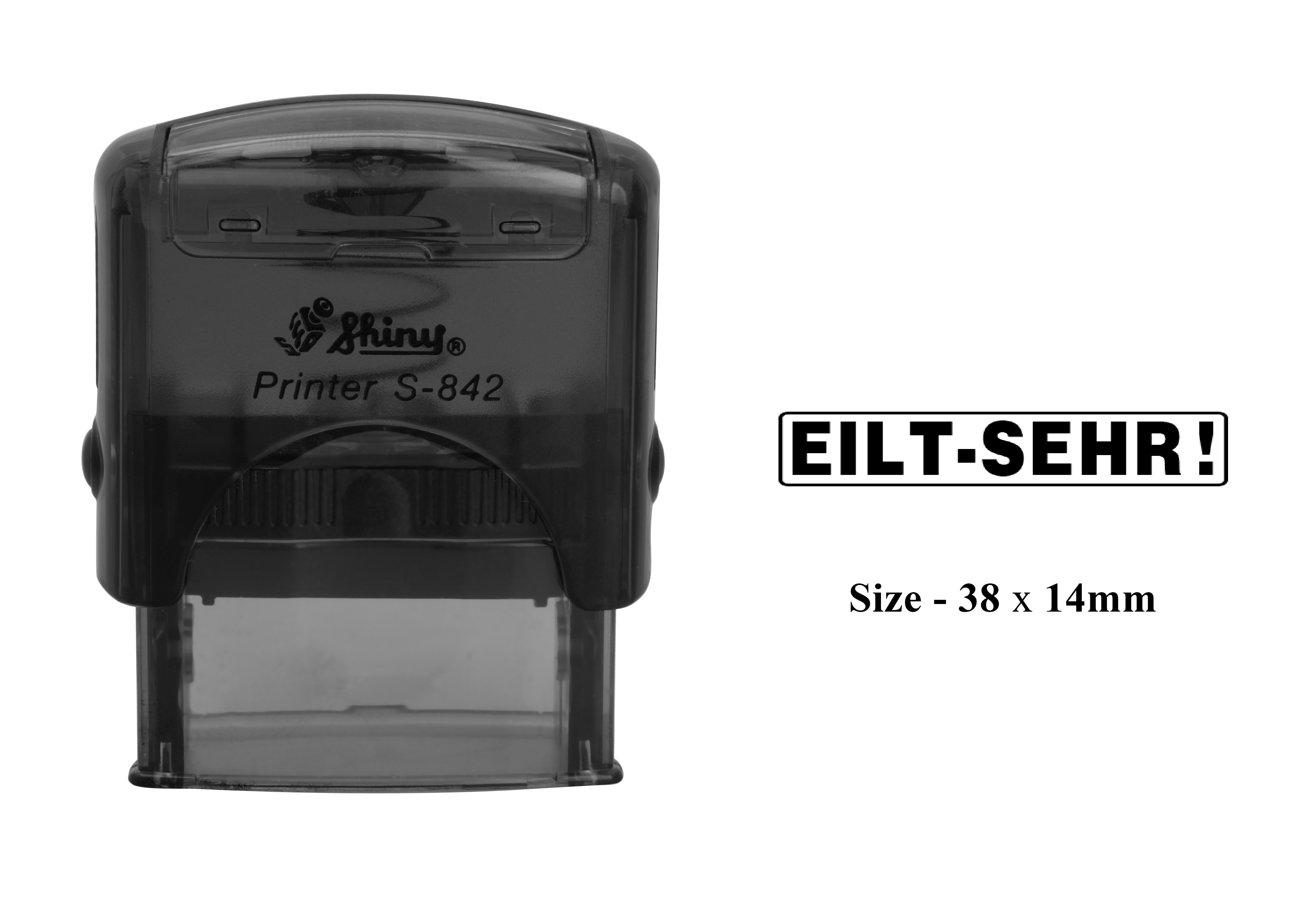 EILT-SEHR! Rubber Stamp Shiny S-842 Office Self Inking Stationary Stamp ...