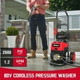 PowerSmart Cordless Pressure Washer 2600 PSI 1.2 GPM , 80V 6.0Ah Battery and Charger - Walmart.com