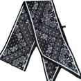Long Strip Large Diagonal Silk Scarf for Women, Imitation Silk Double ...