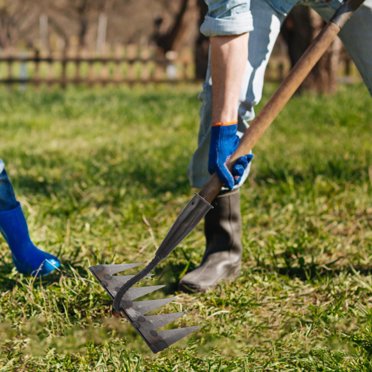 Flexrake 19" Steel Head Lawn Rake - Walmart.com