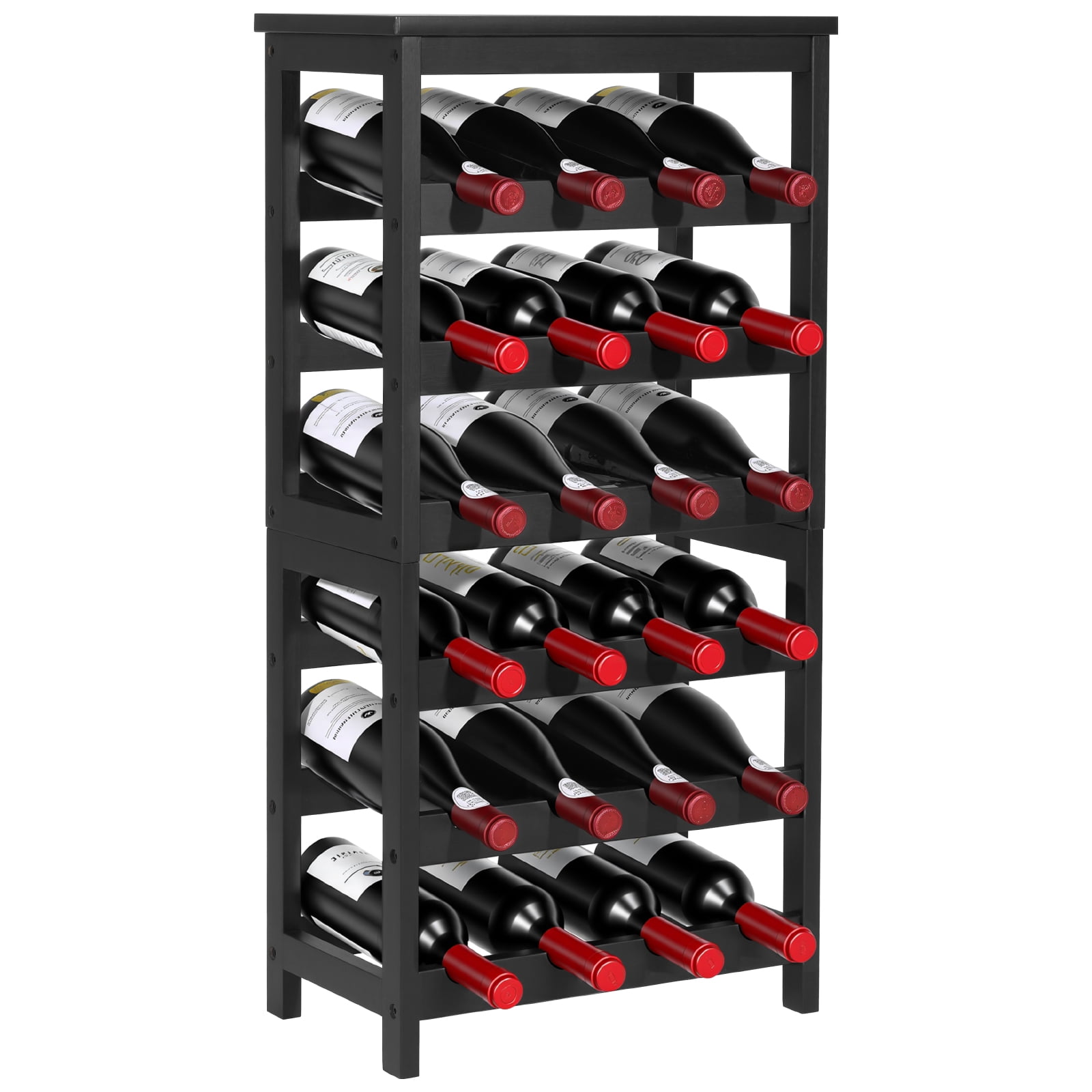 Click here for Vevor 24 Bottle Wine Rack  6-Tier  Freestanding Fl... prices