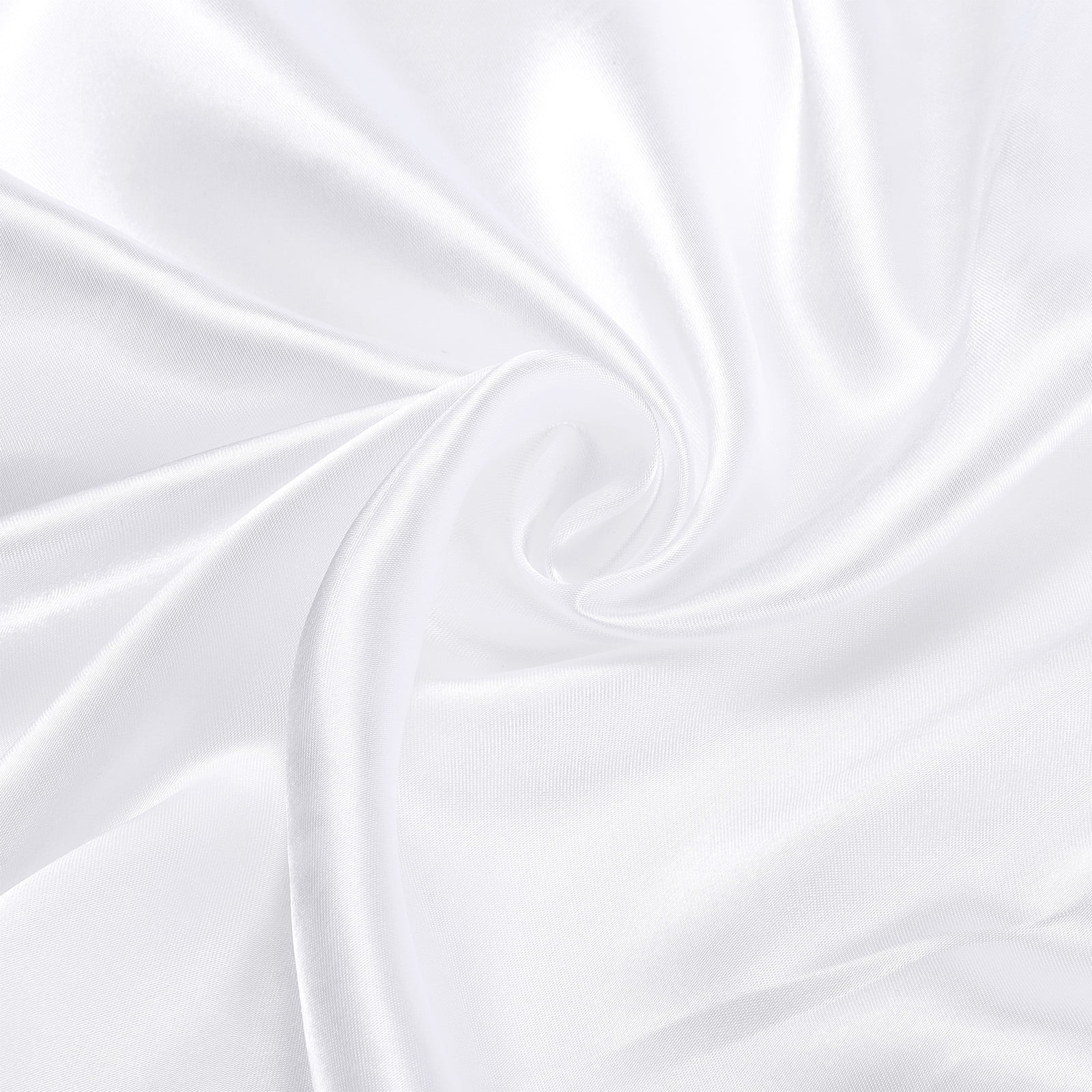 Click here for Uxcell Solid White Satin Fabric By The Yard  2 Yar... prices