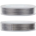 7 Strands 130FT 0.6MM Stainless Steel Bead String Wire Resistant Steel ...