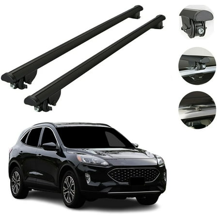 Roof Rack Cross Bars For Ford Escape 2020-2022 Luggage Carrier Black ...