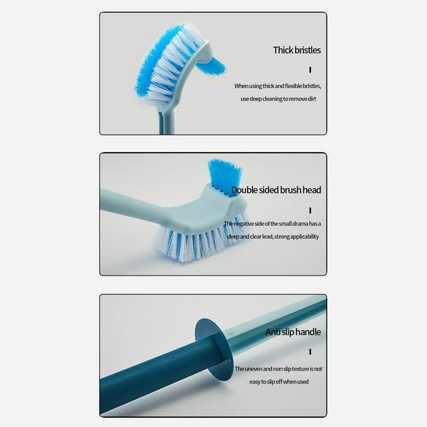 Shldybc Toilet Bowl Brush And Holder With 2 Type Capability Brush Rubber Brush Slit Brush Toilet Bowl Brush Clean Every Corner Of The Toilet On Cle