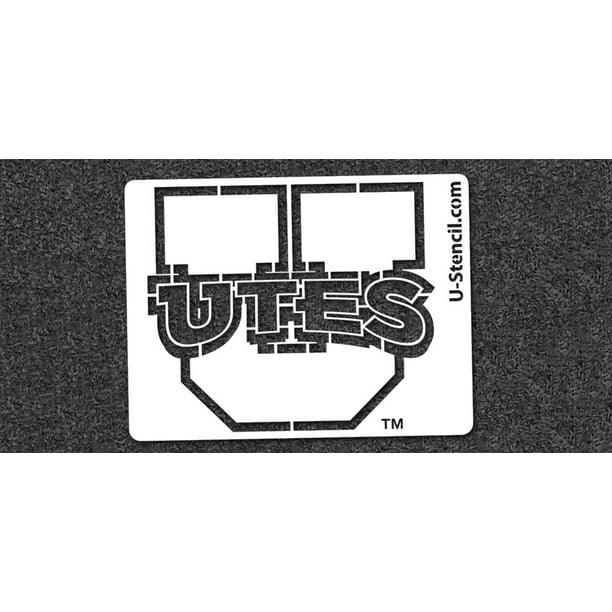 NCAA Utah Utes Collegiate 'Utes' Mini Stencil Kit - Walmart.com ...