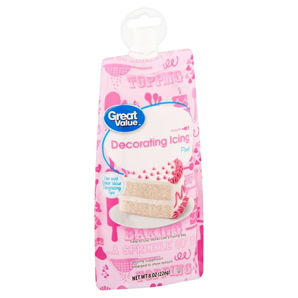 Great Value Pink Decorating Icing, 8 oz - Walmart.com - Walmart.com