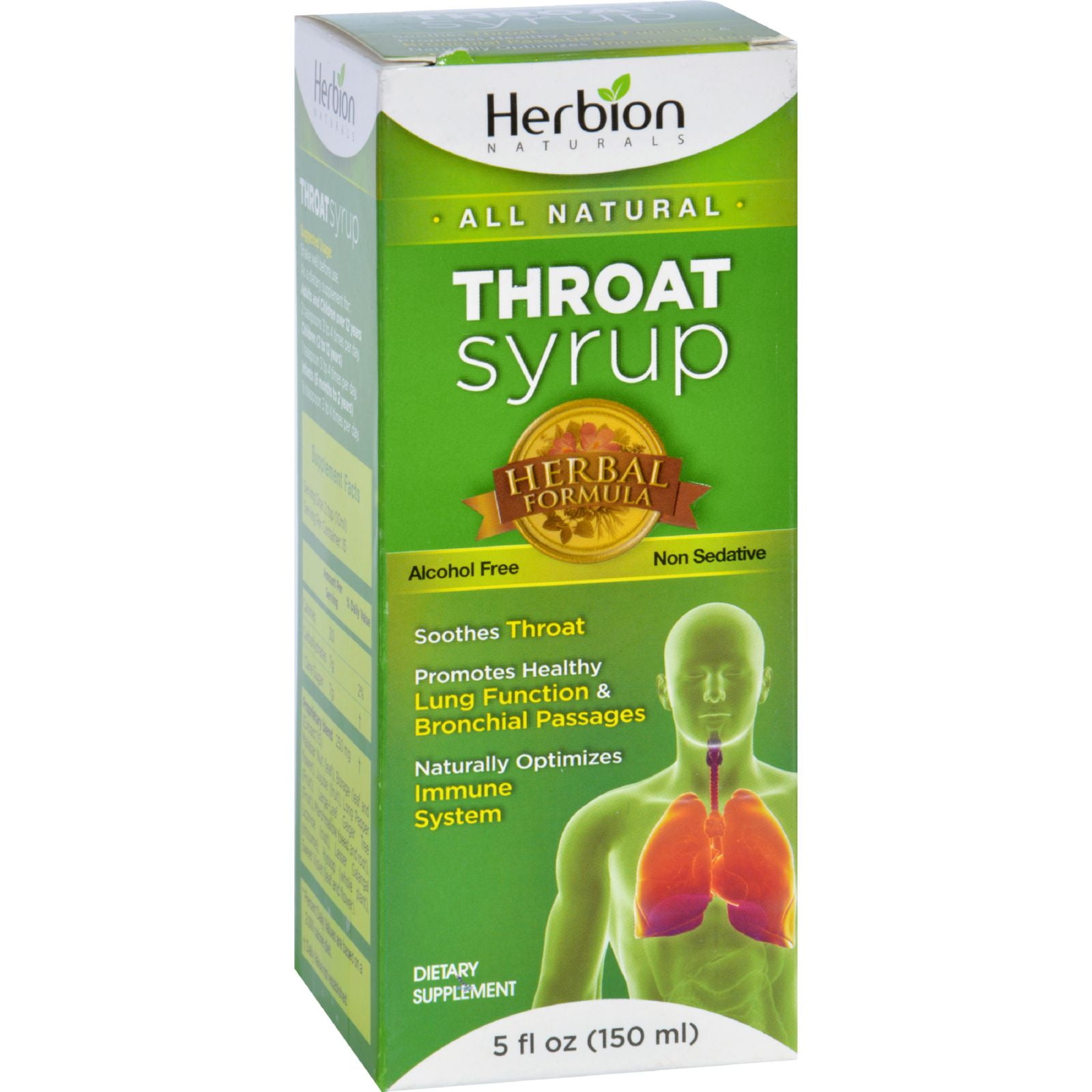 Herbion Naturals Throat Syrup - All Natural - 5 Oz - Walmart.com