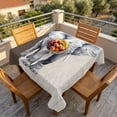 Animal Elephant Animal Print Texture Table Cloth 60x60in, Waterproof ...