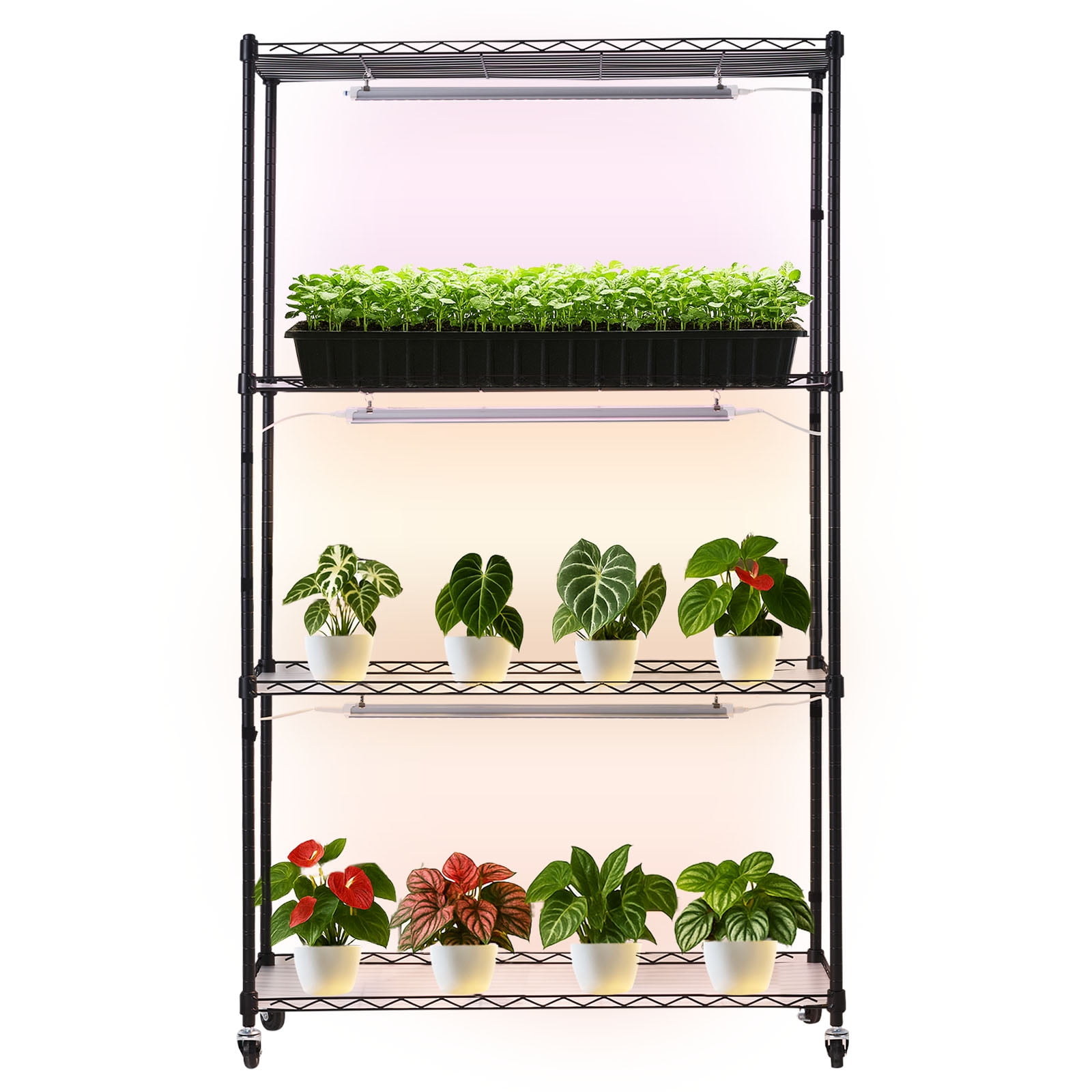 Click here for Vevor Plant Shelf With Grow Light  4-Tier Indoor P... prices