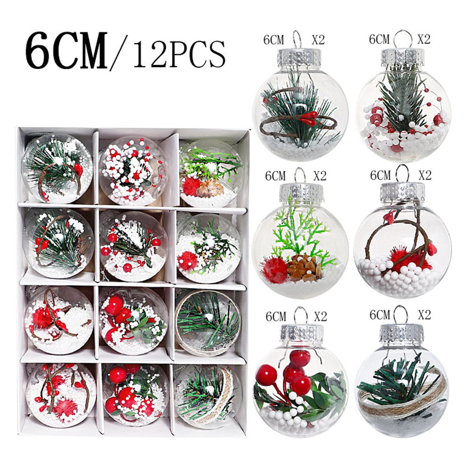 Click here for Qipopiq Christmas Ornaments Ball Christmas 12pcs T... prices