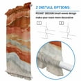 Burnt Orange Coastal Door Curtains for Door Window, French Sidelight ...