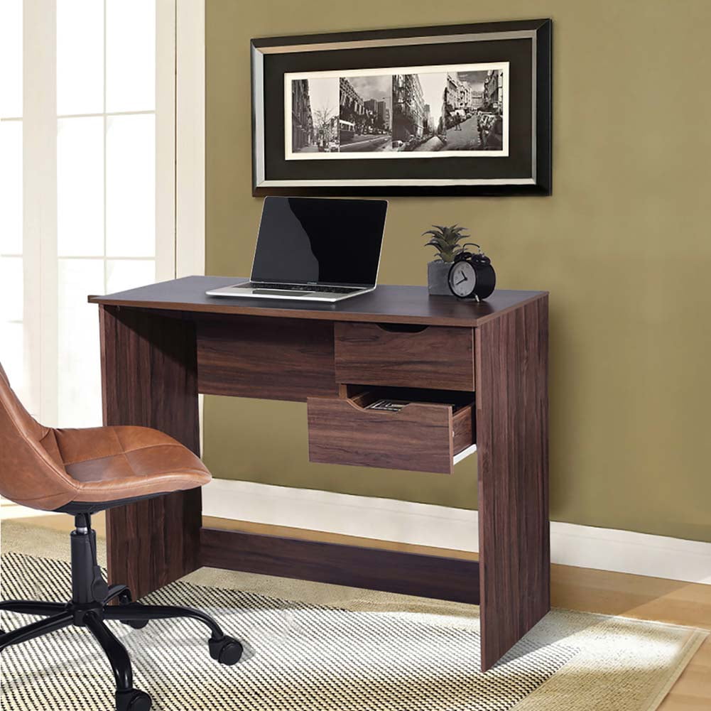 Topcobe Office Desks with 2 Drawers, Laptop Table Multipurpose ...