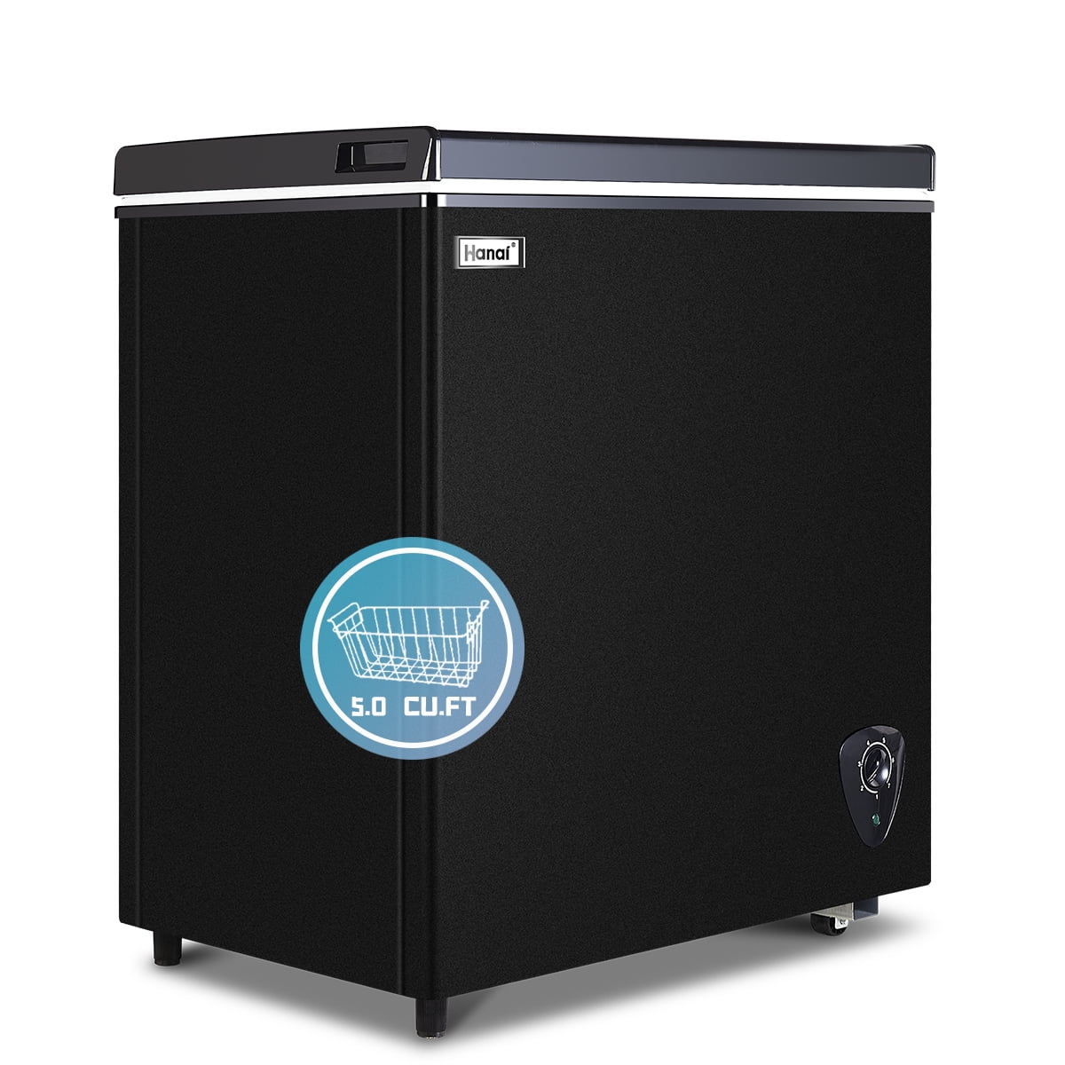 WANAI 5.0 Cu.ft,Chest Freezer,Deep Freezer,Removable Storage Basket ...