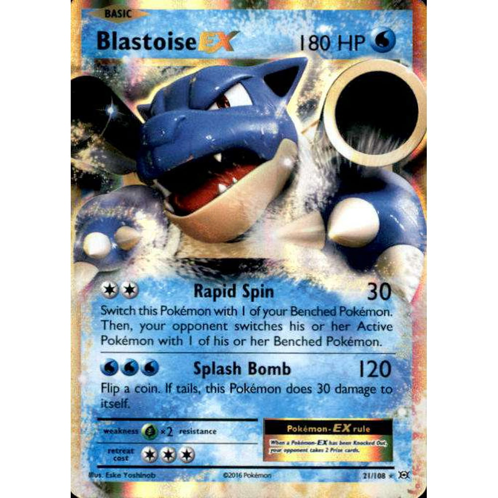 Pokemon Evolutions Blastoise-EX #21 - Walmart.com - Walmart.com