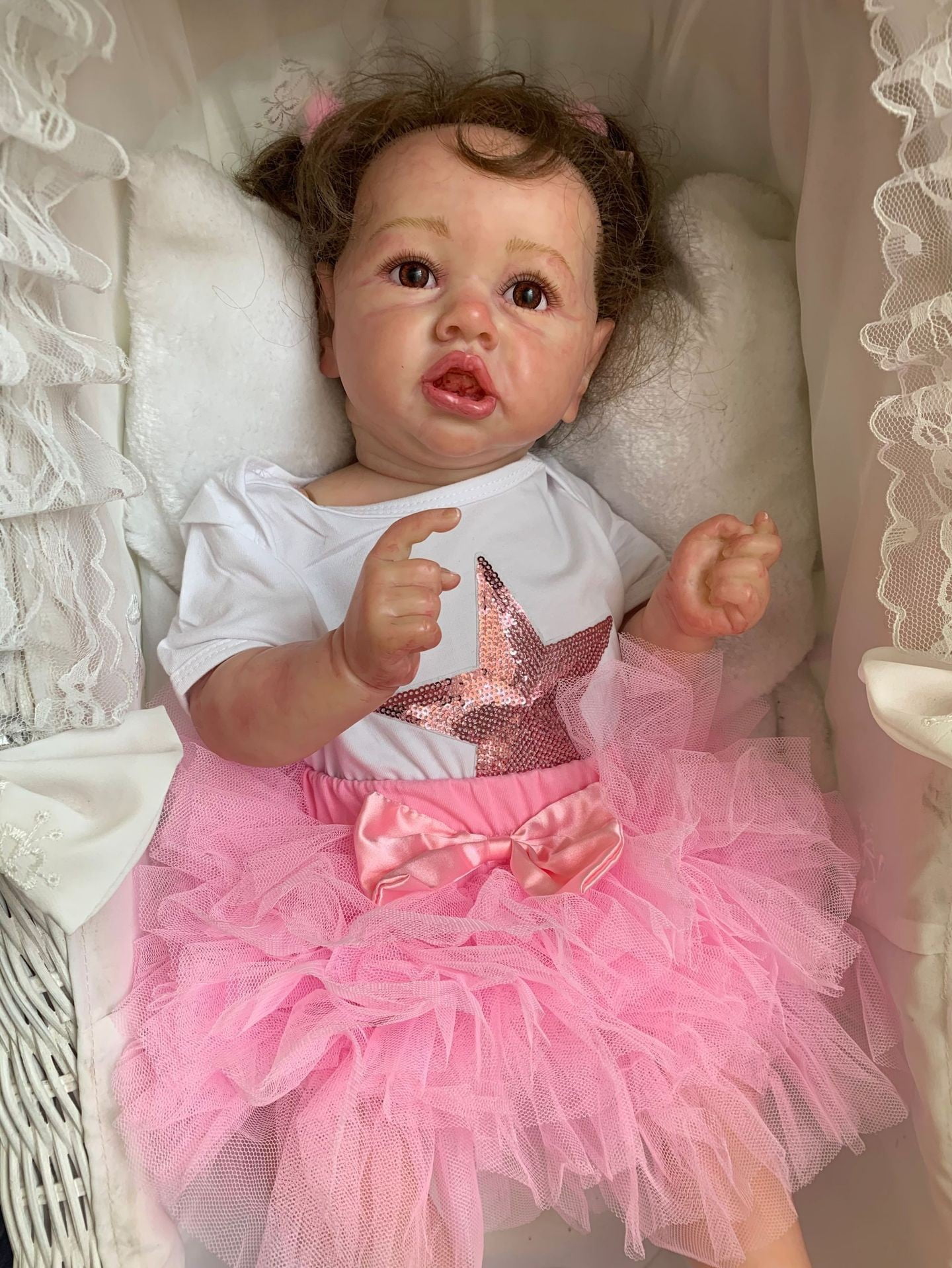 55cm/21.65inch Lifelike Reborn Baby Dolls for Kids Age 3+ Realistic Newborn Baby Dolls Handmade ...