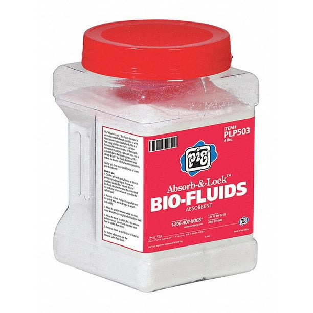 Pig Absorb-&-Lock Loose Absorbent,4 lb,PK4 PLP503 - Walmart.com