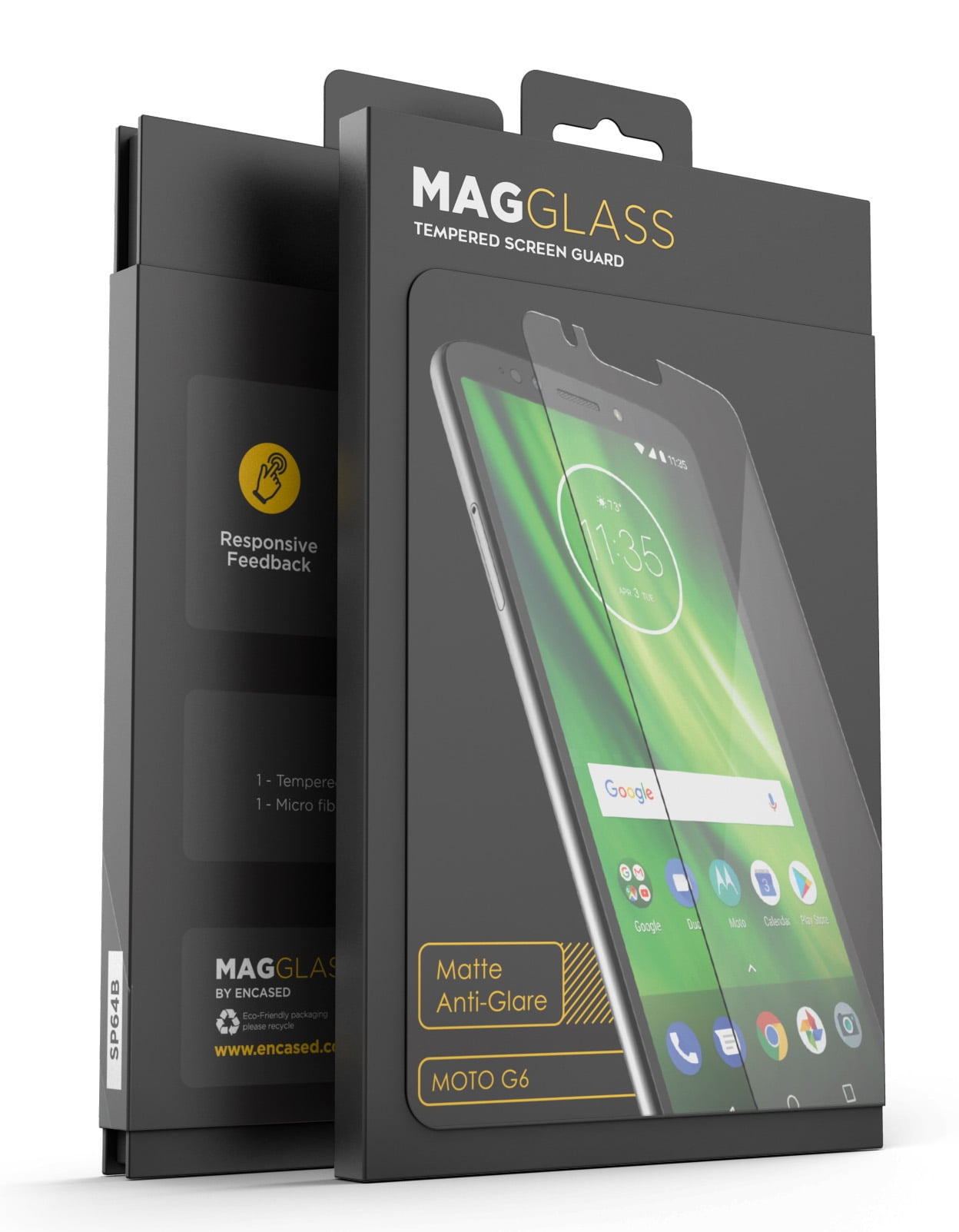 Magglass Moto G6 Matte Screen Protector - Fingerprint Free Tempered ...