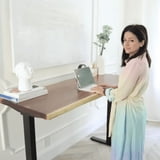 UMBZÖ Height Adjustable, Modern Walnut Standing Desk, Solid Wood with ...