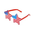 Ynsdnzl Frameless Red White Blue Star Sunglasses Lightweight Photo ...