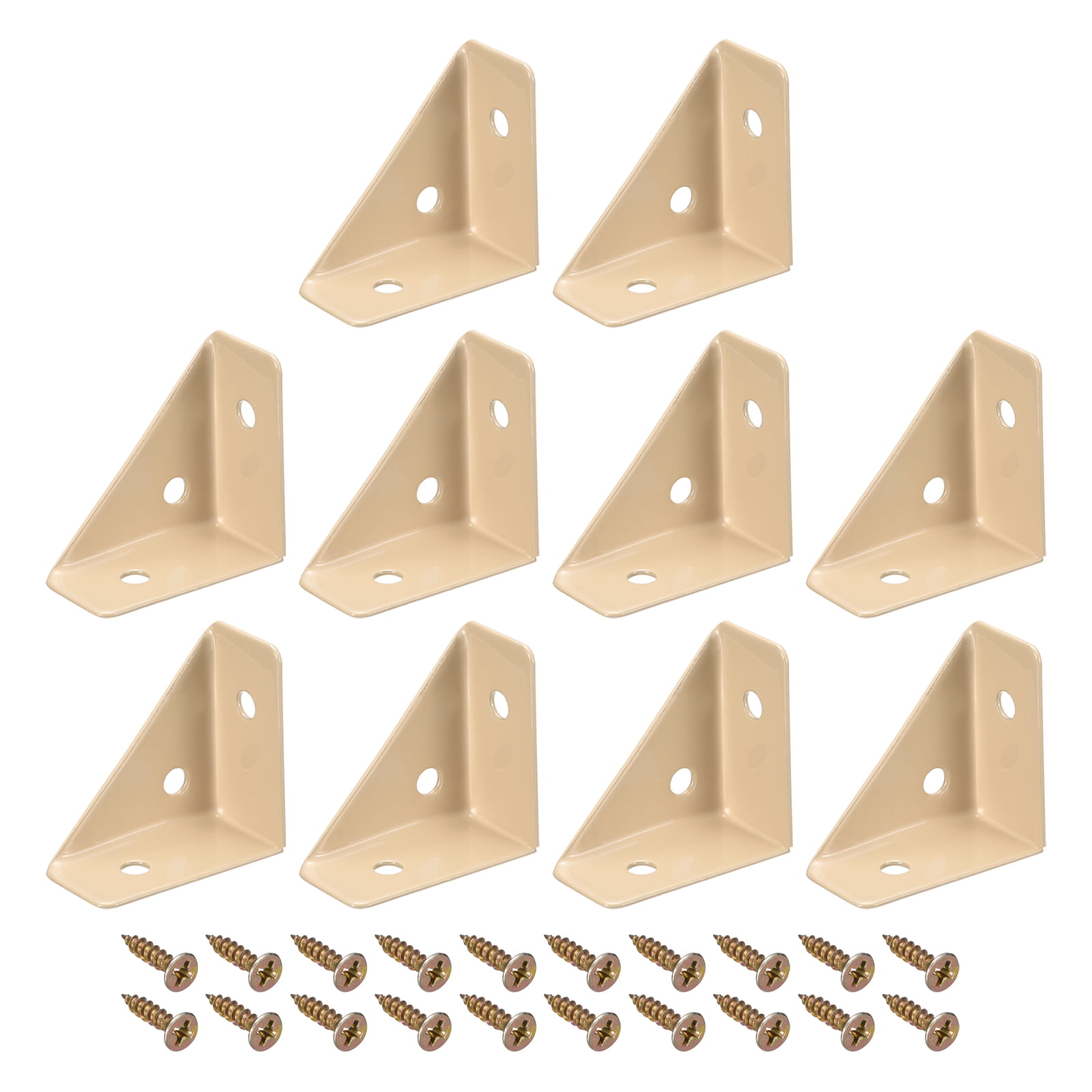 10Pack Angle Corner Brackets 38mm x 38mm, Cold Rolled Steel Braces ...