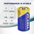 PKCELL C Size Batteries Heavy Duty Batteries 1.5V R14P UM-2 Batteries ...
