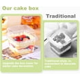 25Pcs 8oz Mini Square Clear Dessert Cups with Lids and Spoons, Plastic ...