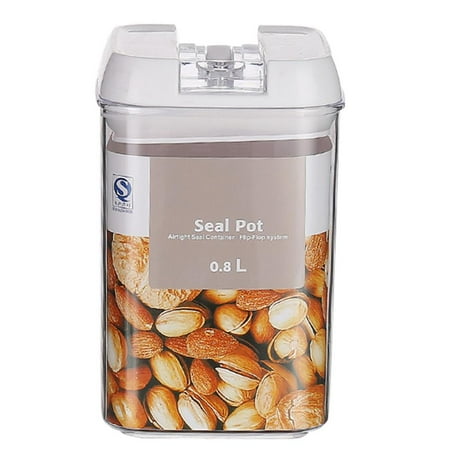 braveheart PP Plastic Food Storage Container 0.5L 0.8L 1.2L Seal Cereal Jar Dried Fruit Storage ...
