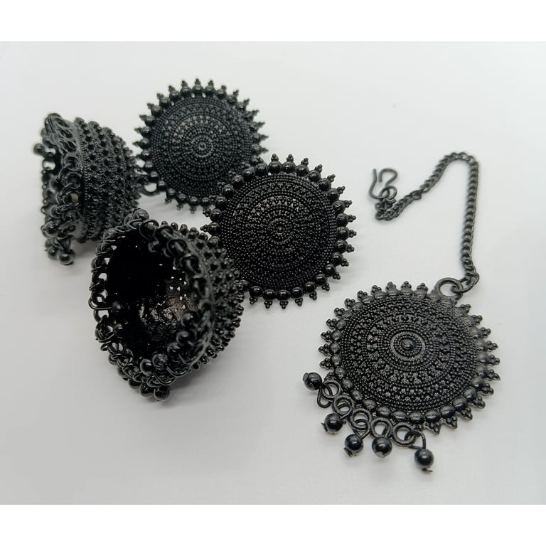 Oxidized earrings tops store