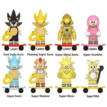 Set Of 8 Sonic Figures Building Blocks 3-7cm | Walmart Canada