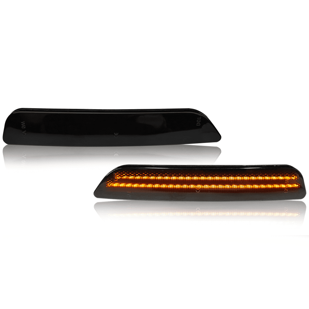 Smoked LED Bumper Side Marker Light For 2010-2014 Ford Mustang ...