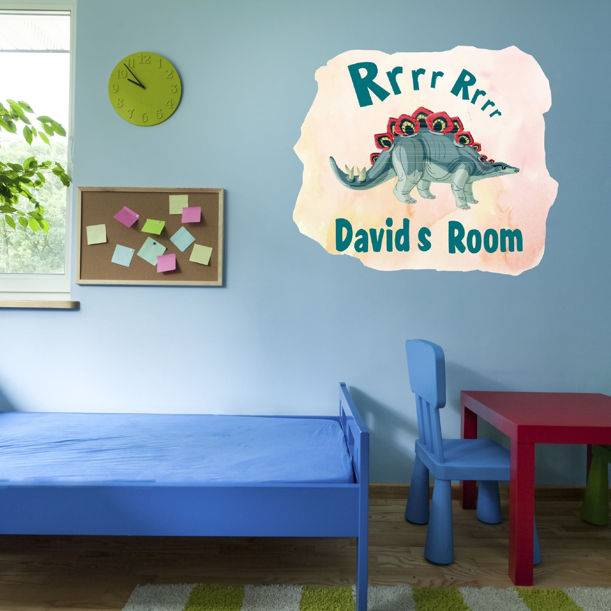 Personalized Watercolor Decal Rrrr Rrrr Living Room Wall Decal for ...