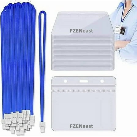 Advantus Strap Clip Self-laminating Badge Holders Support 3.50" x 2.25 ...
