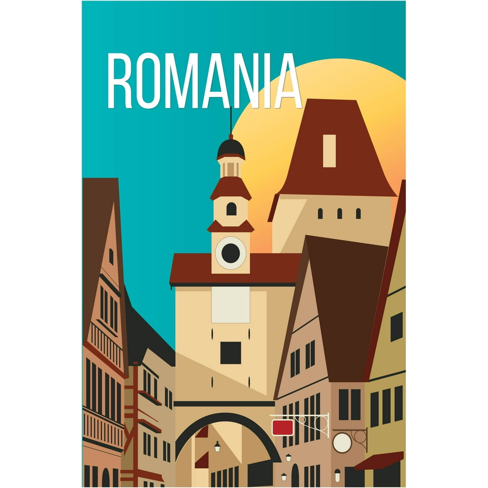 EzPosterPrints - Retro World Famous City Posters - Decorative, Vintage ...