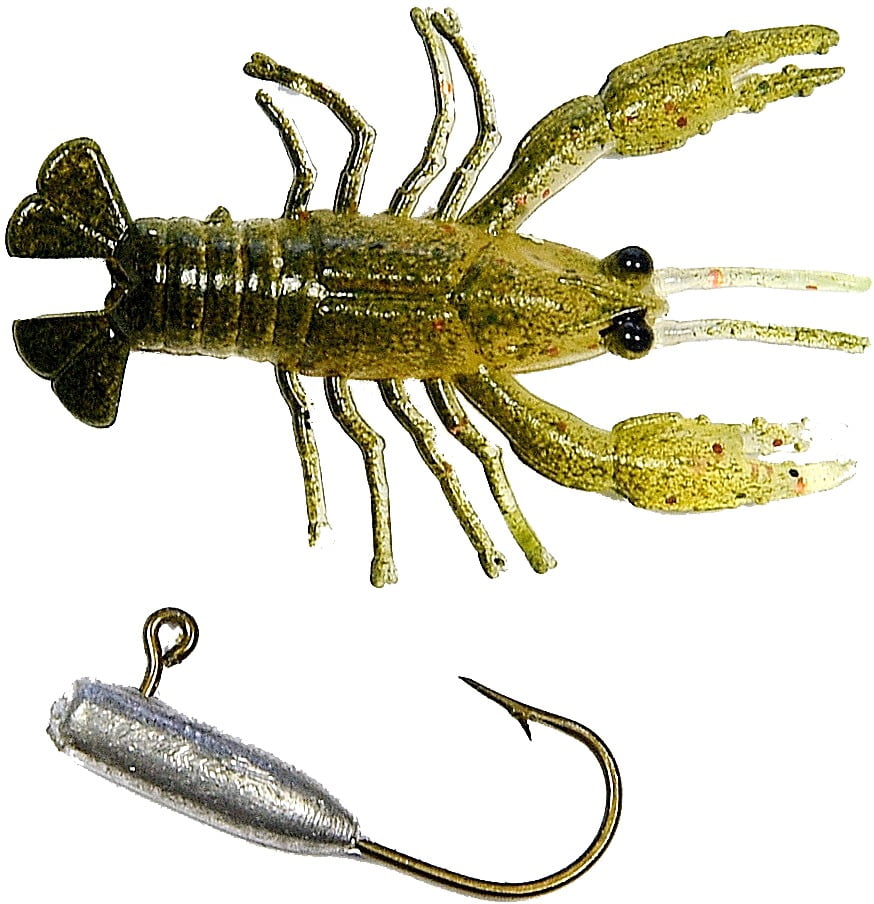 Gitzit Lil' Green Craw Fishing Equipment, Fishing Jigs - Walmart.com
