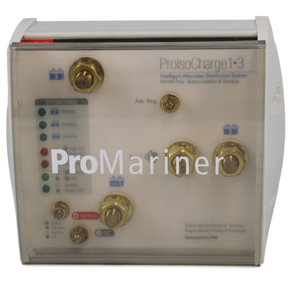 ProMariner Boat Battery Isolator 23246 | Pro-Iso 100A 3 Bank - Walmart.com