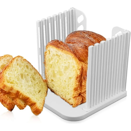 Bread Slicer, 10mm/20mm Adjustable Bread Slicer Foldable Bread Slicing Guide Kitchen Sandwich ...