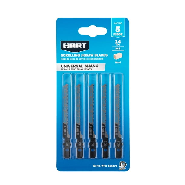 HART 5-Piece 14 TPI Scrolling Jigsaw Blade Set - Walmart.com
